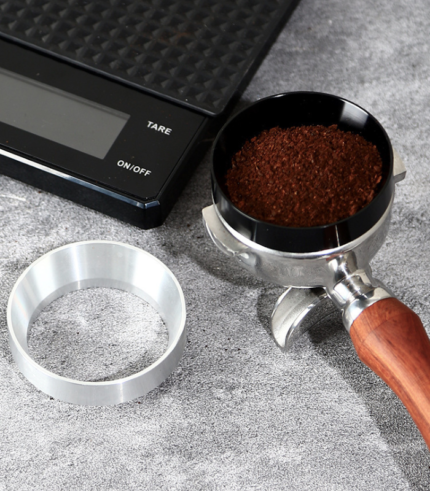 Magnetic Aluminum Coffee Dosing Ring, Portafilter Dosing Funnel 51 mm ...